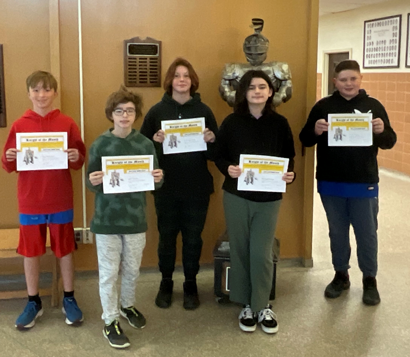 Knights of Month named | News, Sports, Jobs - Observer Today